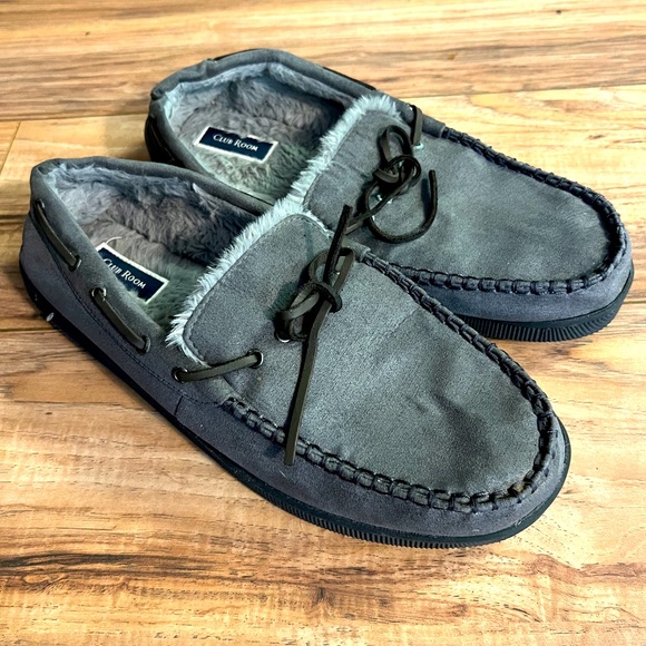 Club Room | Shoes | Club Room Dark Gray House Loafer Slippers | Poshmark